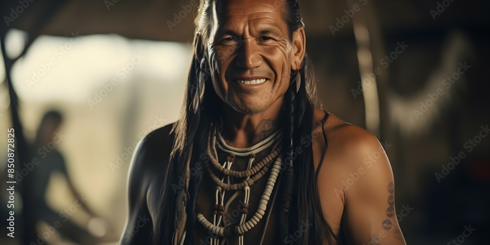 Honoring Ancestral Traditions Indigenous Male Leader Shares Wisdom and ...