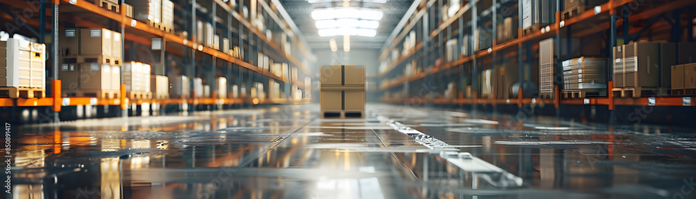 Photo Realistic Warehouse Icon and Inventory Management Symbol with ...