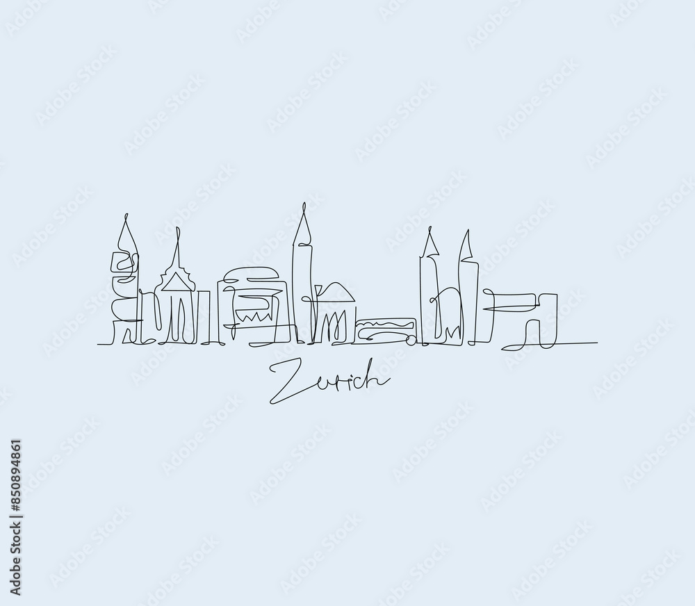 Capture the spirit of Zürich in a single line. Our iconic logo ...
