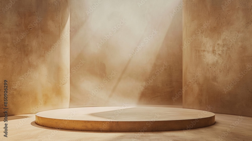 Podium sand color background product platform abstract stage texture ...