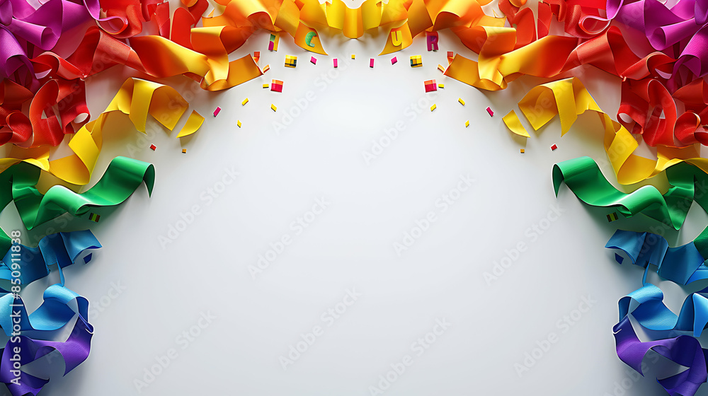 Photo Realistic Pride Borders and Equality Signs Border Frame for LGBTQ ...