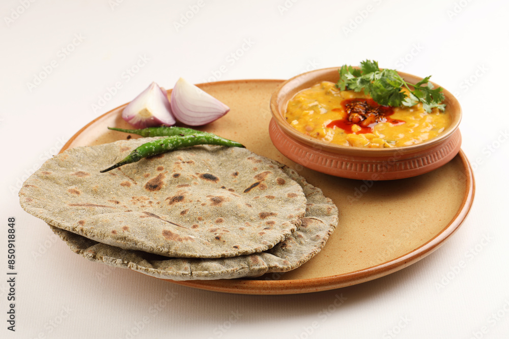 Multigrain Roti or millet flat bread.Made with chana ,caun, green moong ...