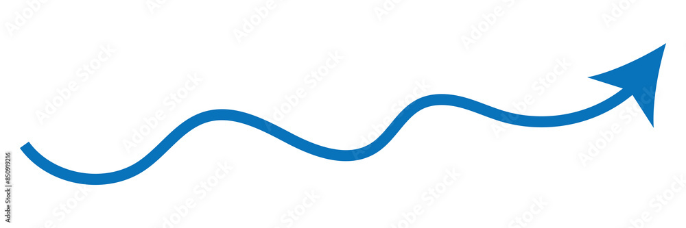 Blue arrow icon on white background. flat style. blue arrow icon for ...