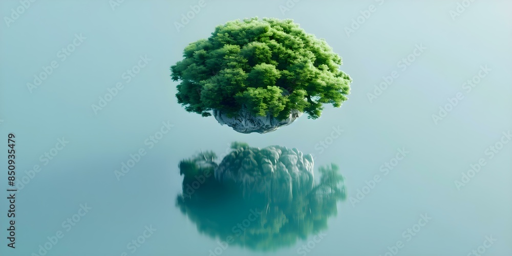 Neurotransmitters connect reality and dreamlike floating islands in the ...