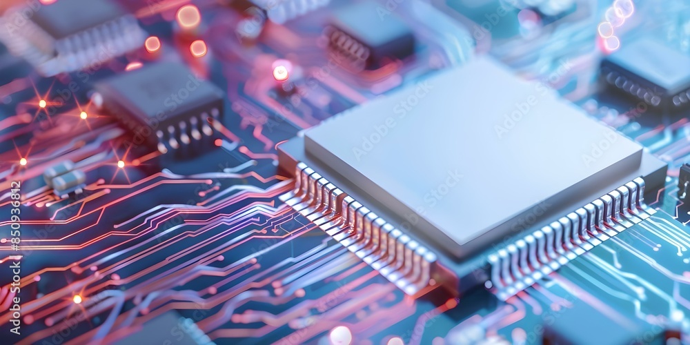Explore the inner workings of a microchip or semiconductor ...