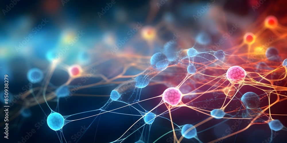 Colorful digital representation of intercellular signaling pathways for ... Colorful digital representation of intercellular signaling pathways for ...