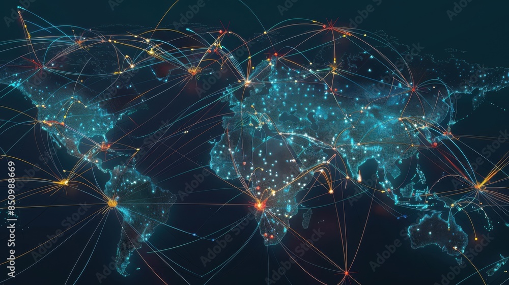 Global Supply Chain Visualization: A dynamic visualization of a global ...