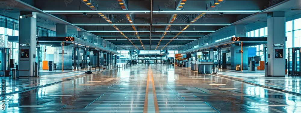 High-Tech Customs Clearance: A customs clearance area equipped with ...