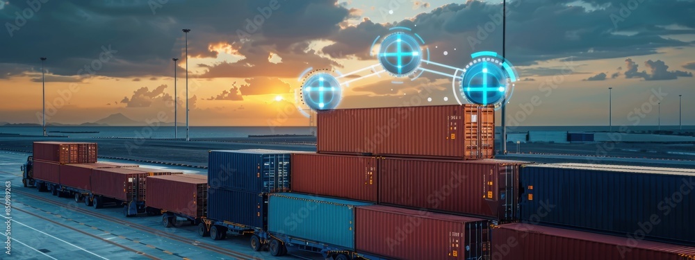 IoT-Enabled Shipping Containers: Shipping containers equipped with IoT ...