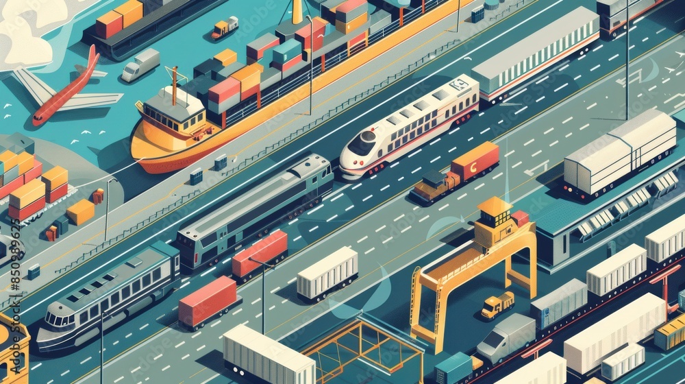 Multimodal Transportation: An illustration of seamless multimodal ...