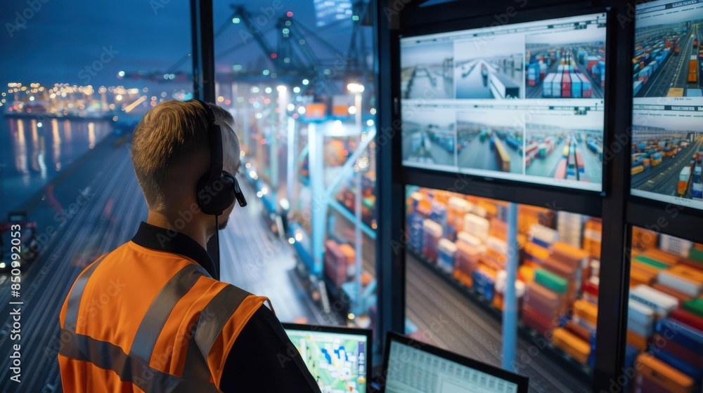 Port Congestion Management: A control room managing port congestion ...
