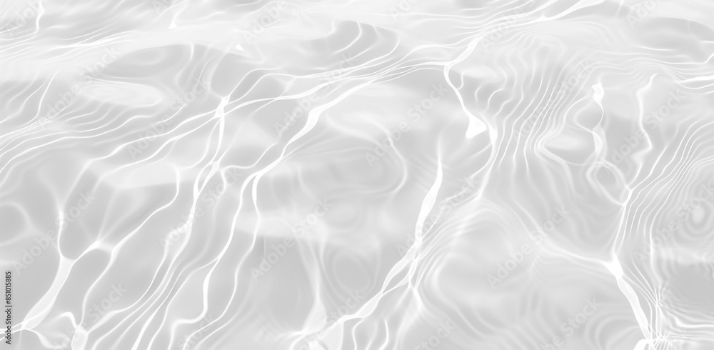 Abstract white water texture background with sunlight reflection and ...