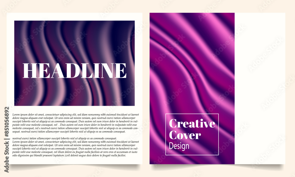 A versatile collection of violet satin-textured covers ideal for ...