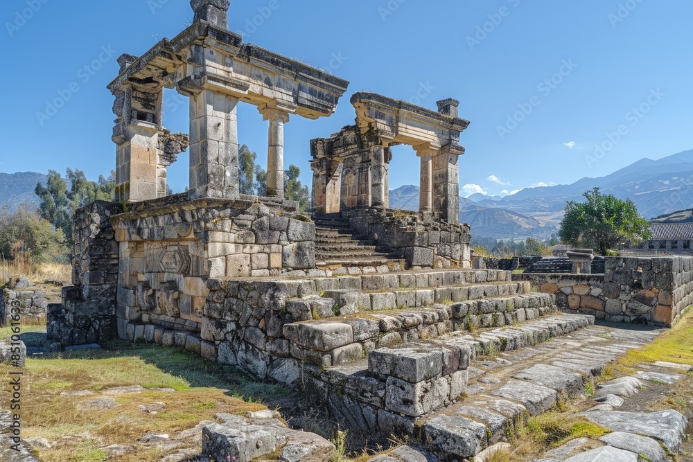 Ancient city of Cajamarca, known for its grand temples and historical ...