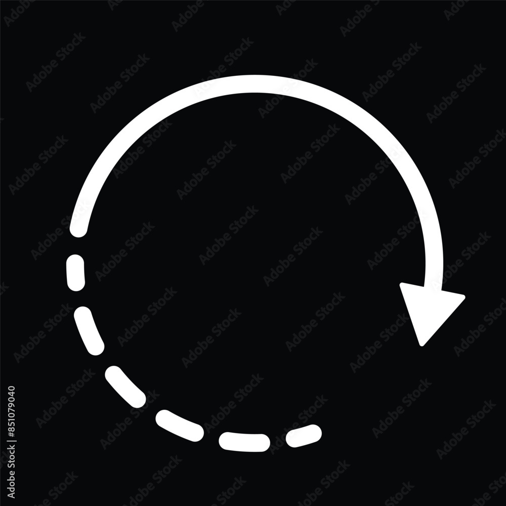 Circular arrow icon collection. refresh, reload arrow icon symbol sign ...