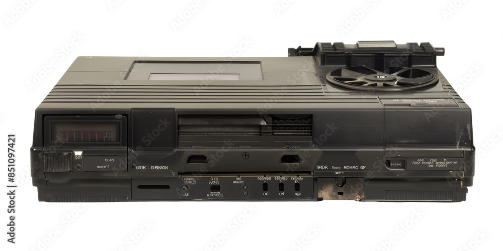 Vintage VHS Player with Front-Loading Mechanism Stock Photo | Adobe Stock