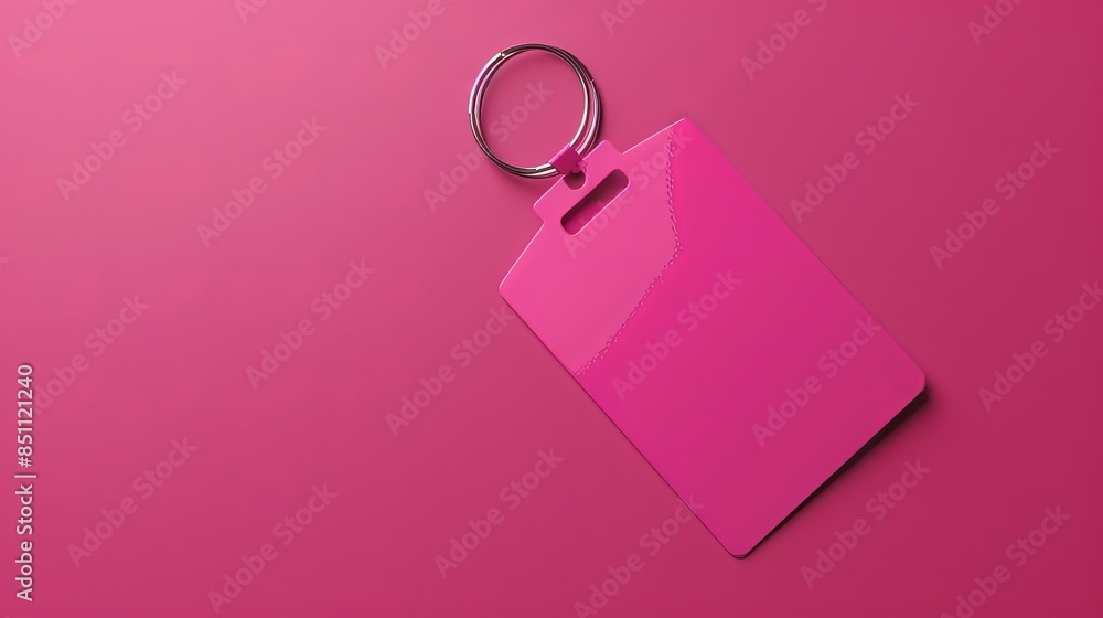plastic hotel keycard islated on solid color background (rectangular ...