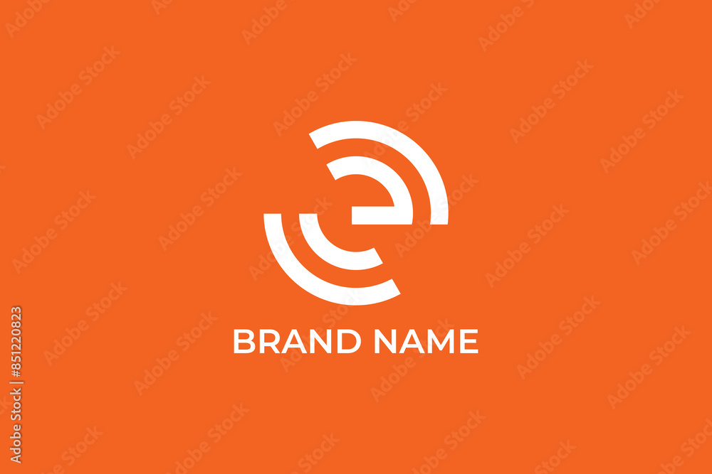 letter C rss logo, letter C wireless signals communication logo ...