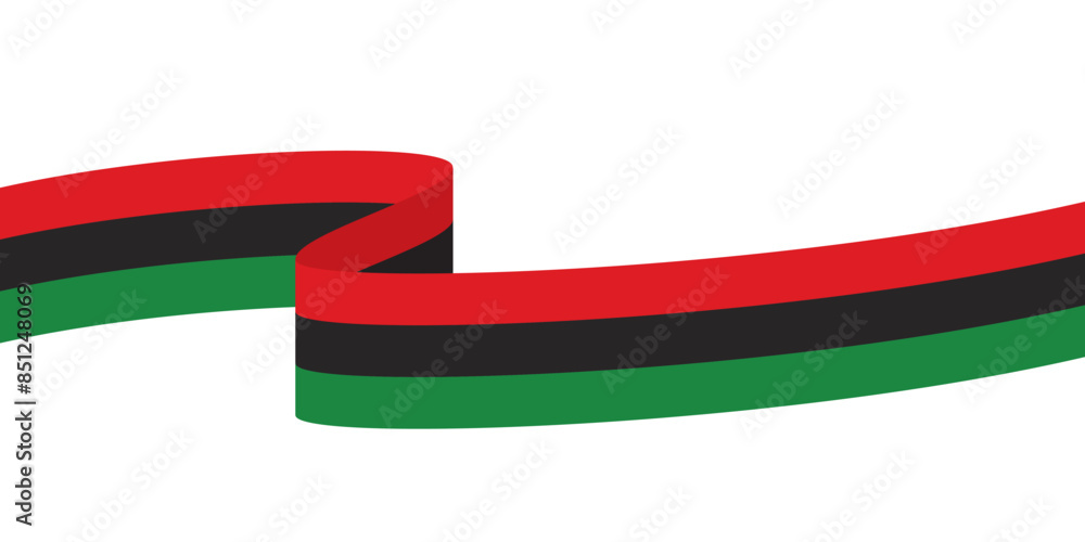 Red, black and green colored background as the colors of the Pan ...