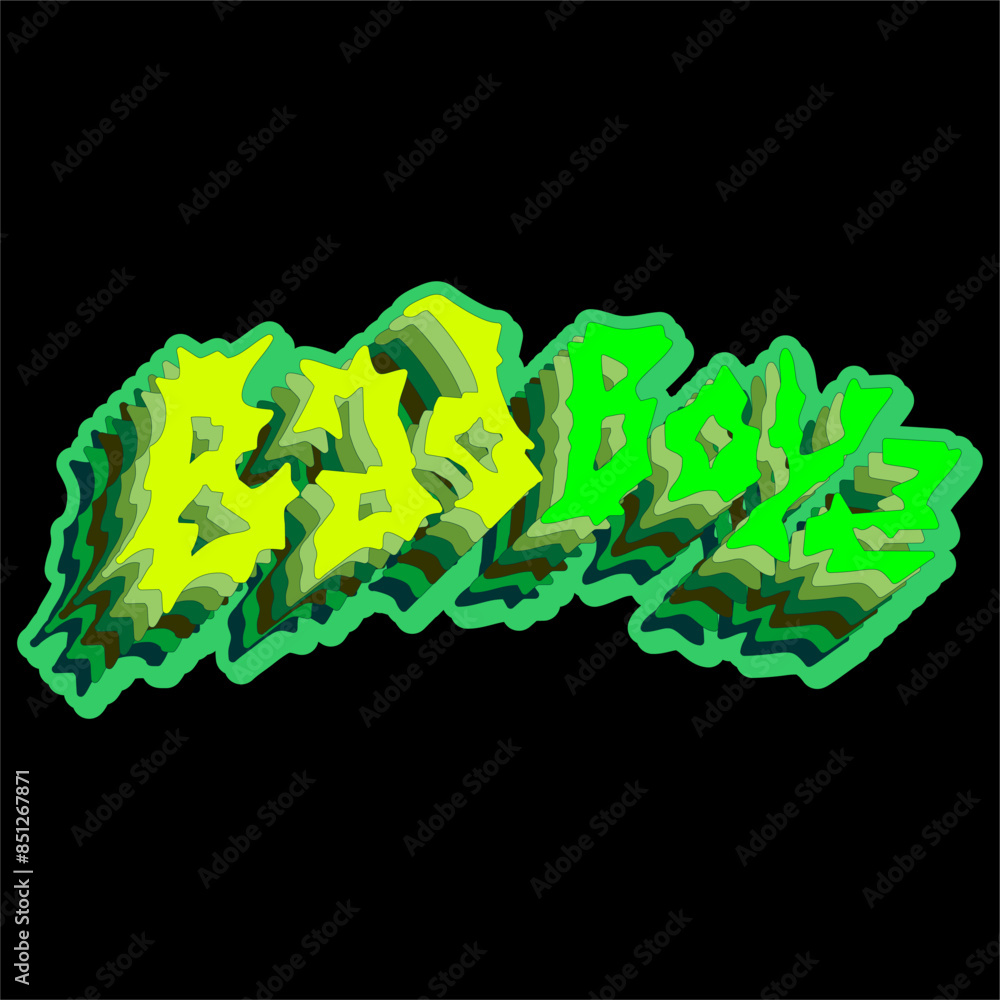 vector artwork illustration typography lettering text effect graffiti ...