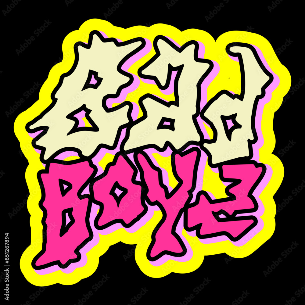 vector artwork illustration typography lettering text effect graffiti ...