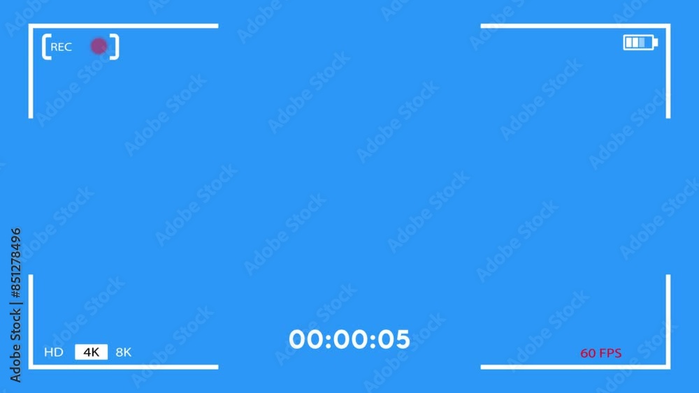 Mobile camera recording screen overlay animation with a chroma key ...
