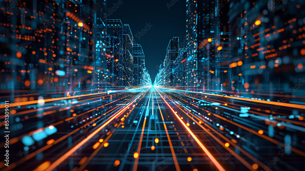 A digital transformation roadmap with key milestones and objectives ...