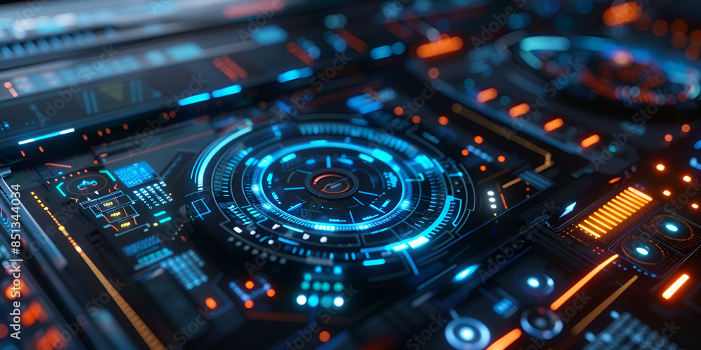 Futuristic phone wallpaper with blue and black color scheme on ...