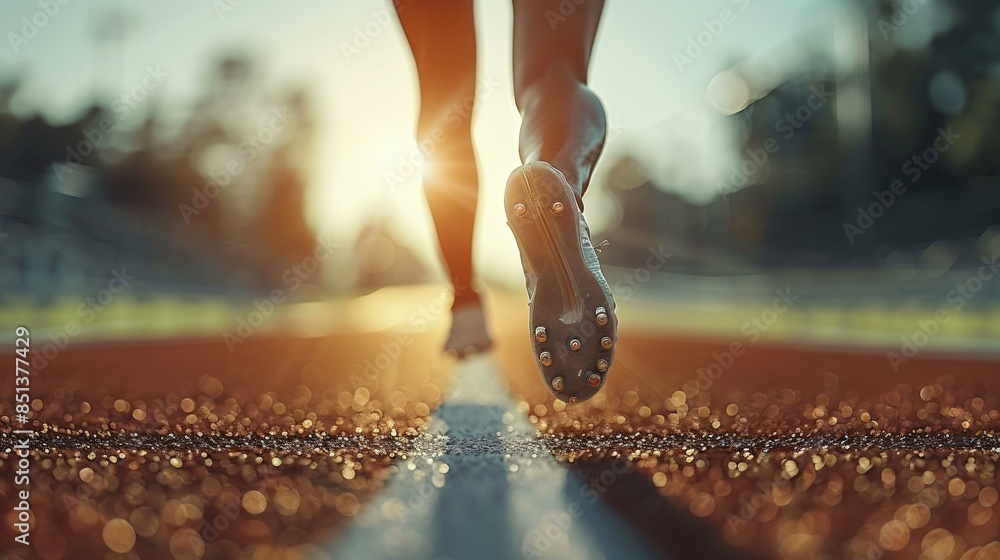female athlete explodes into the air for the first phase of her triple ...