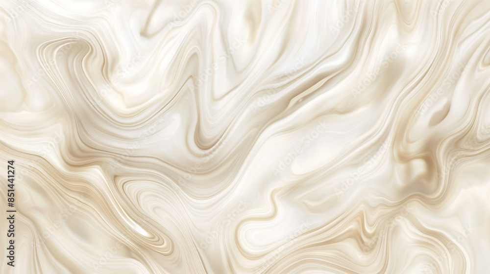 White and cream marble pattern, swirling lines in soft pastel tones ...