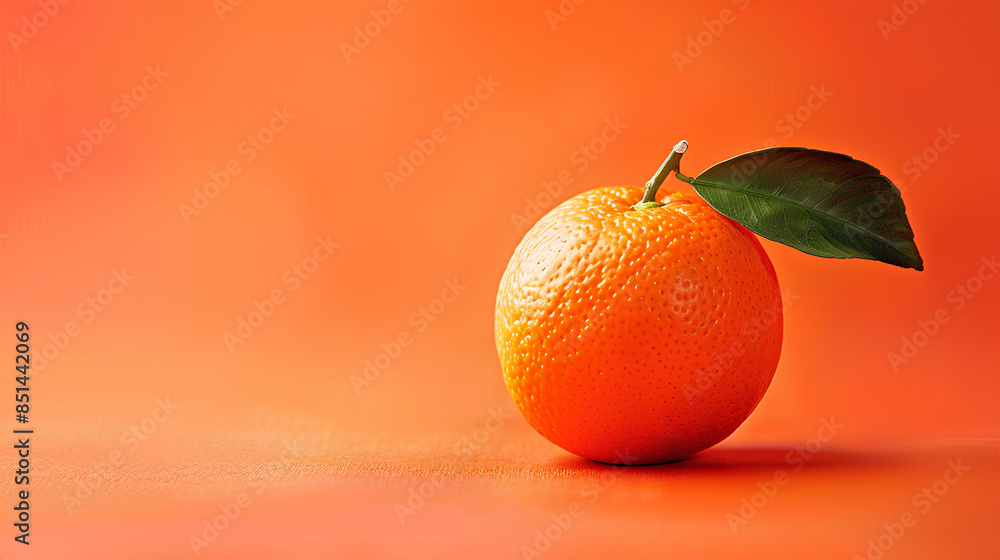 Minimalist plain orange background for product photography with just ...