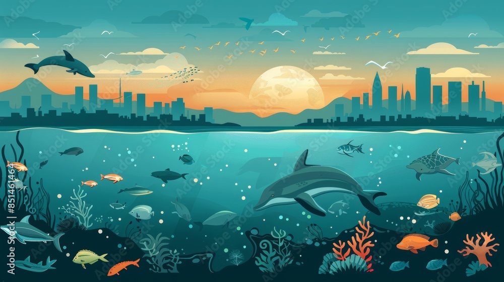 An infographic detailing the importance of marine conservation, with ...
