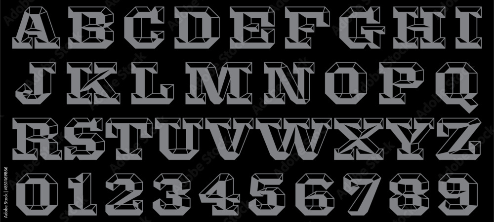 Knox fonts. Hand written grunge alphabet, Knox stroke typography ...