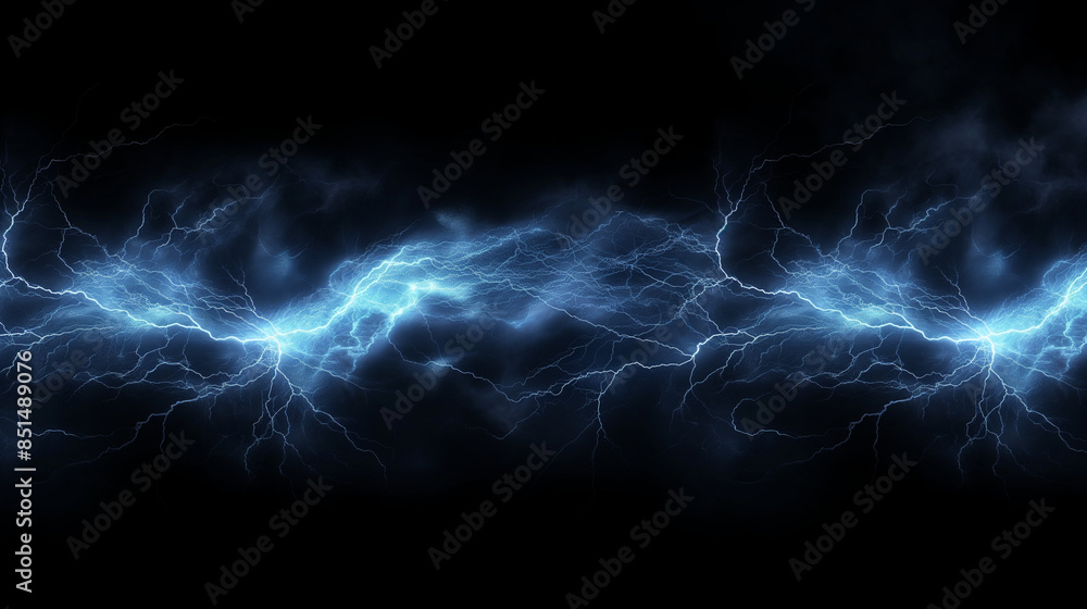 Blue lightning, light, light effects, blue lightning in sky, glowing ...