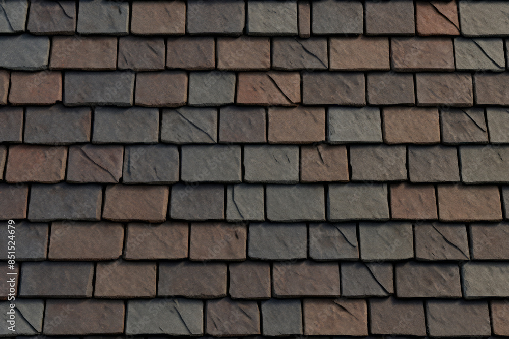 Processed collage of slate roof tiles surface texture. Background for ...