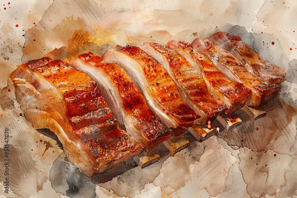 Zoom in on the tantalizing crisp skin and tender meat of pork belly ...