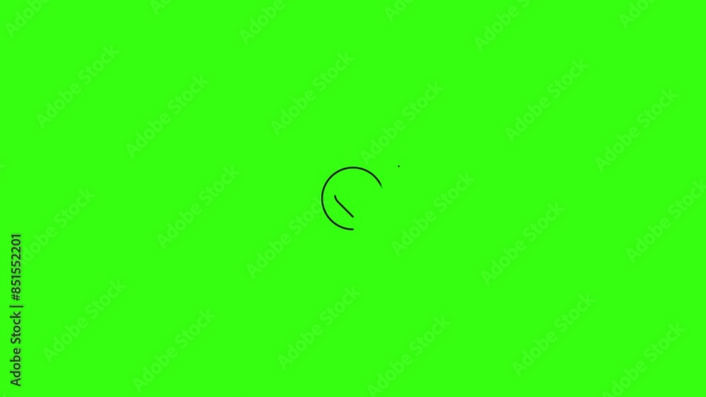 Black outline charity and donation 4k icon animation on Green screen ...