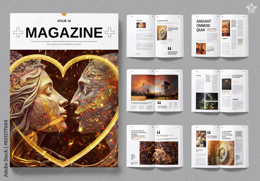 Magazine Layout Stock Template | Adobe Stock