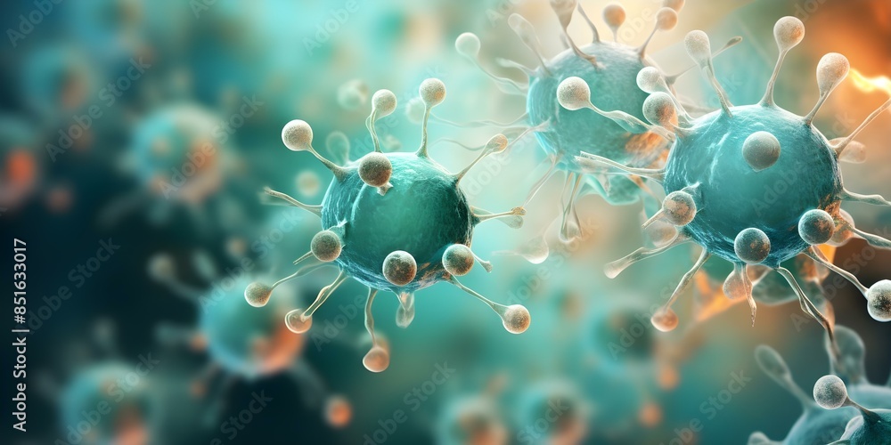 Visual Representation of Lymph Showing White Cell Clusters in Fluid ...