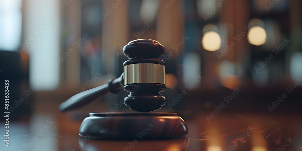 The Traditional Symbol of Justice Judges Gavel and Final Verdict in ...