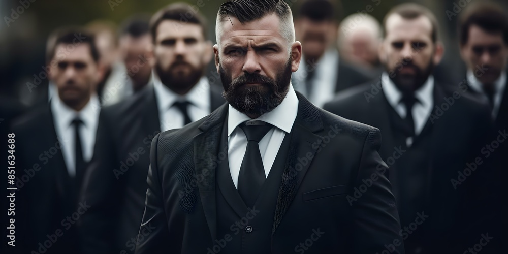 The Mafia boss and his bodyguards emanated power and danger at the ...