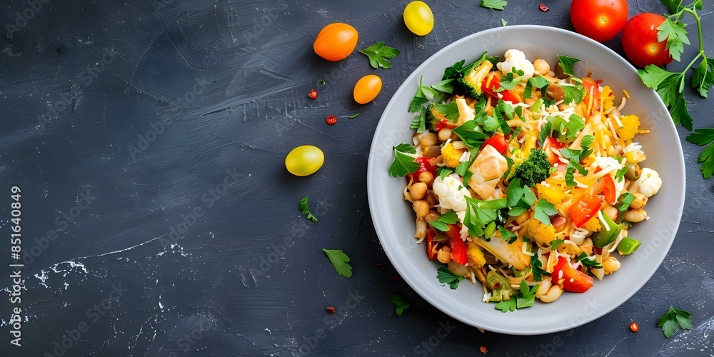Colorful Sri Lankan Street Food Kottu Stir Fry With Chopped Roti And