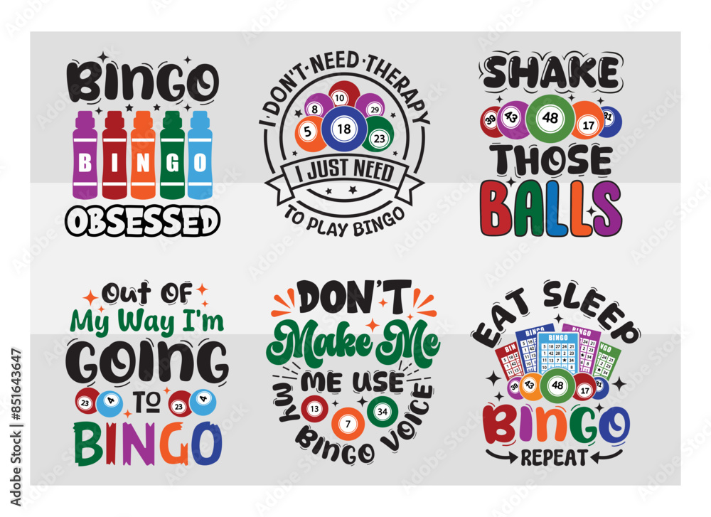 Vetor do Stock: Bingo SVG, Bingo Lover Svg, Bingo Game Svg, Bingo Balls ...