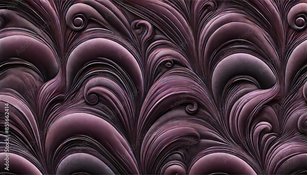 velvet wallpaper with deep purple background and smooth and shiny lines ...