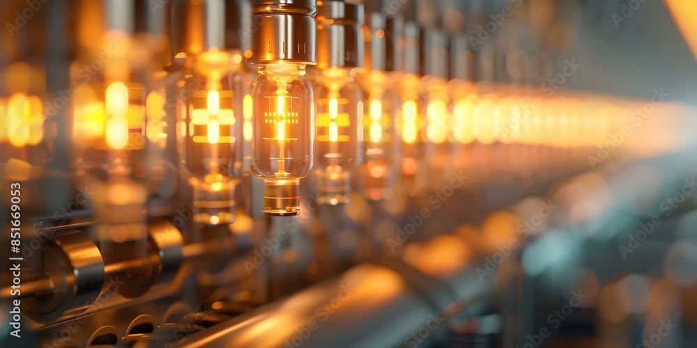 Diagram of an electrical power grid with wires and small lamps. Concept ...