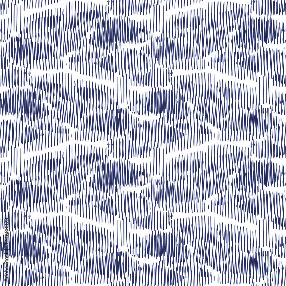 Indigo blue stitch effect abstract vector seamless pattern background ...
