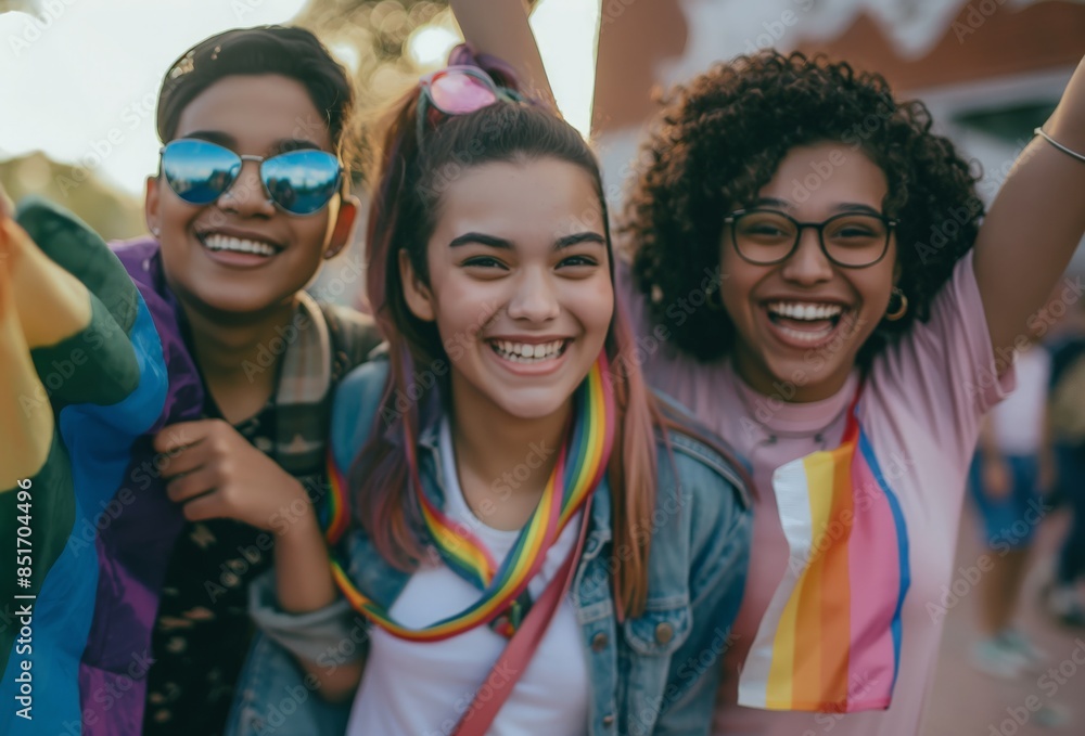 Inclusive School Environment for LGBTQ Youth During Pride Month Stock ...