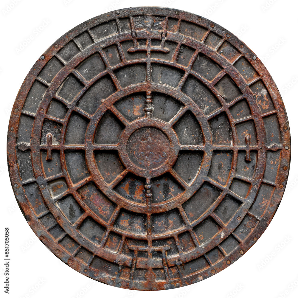 Manhole cover cap sticker transparent background PNG clipart Stock ...