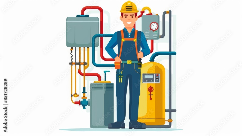 Celebrating National HVAC Tech Day on June 22 - Holiday Concept ...