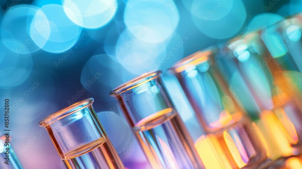 Laboratory test tubes with bokeh background. Download this stock photo ...
